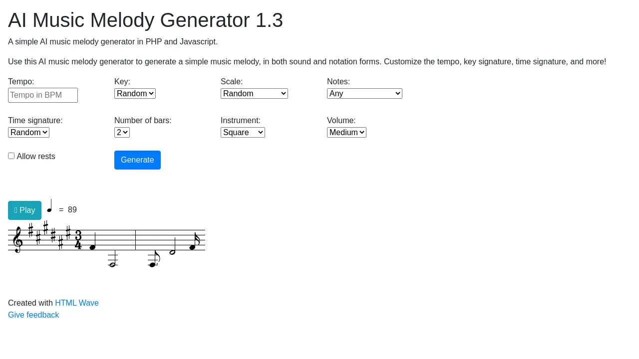 AI Music Melody Generator - BestofAI